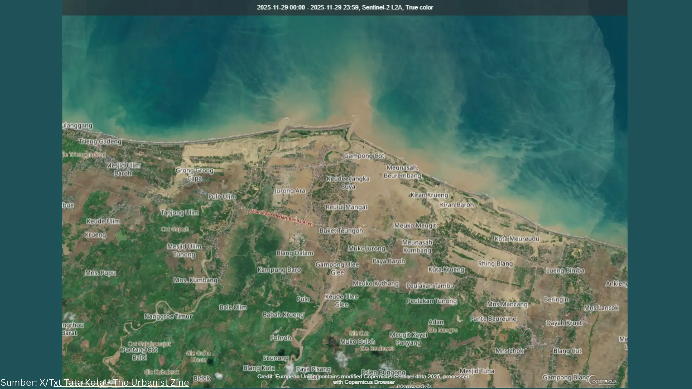 Citra Satelit Sentinel-2 Ungkap Perubahan Lanskap Akibat Banjir dan ...